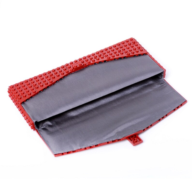 Dark Red Clutch Purse Made With LEGO® Bricks FREE SHIPPING - Etsy
