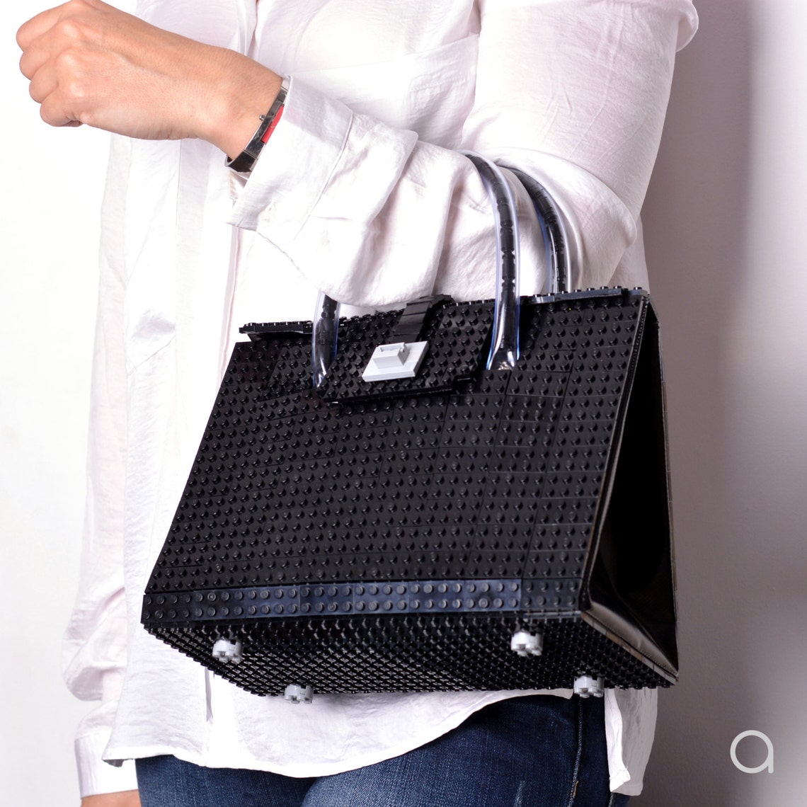 The Brick Bag in Black Made Entirely of LEGO® Bricks FREE - Etsy
