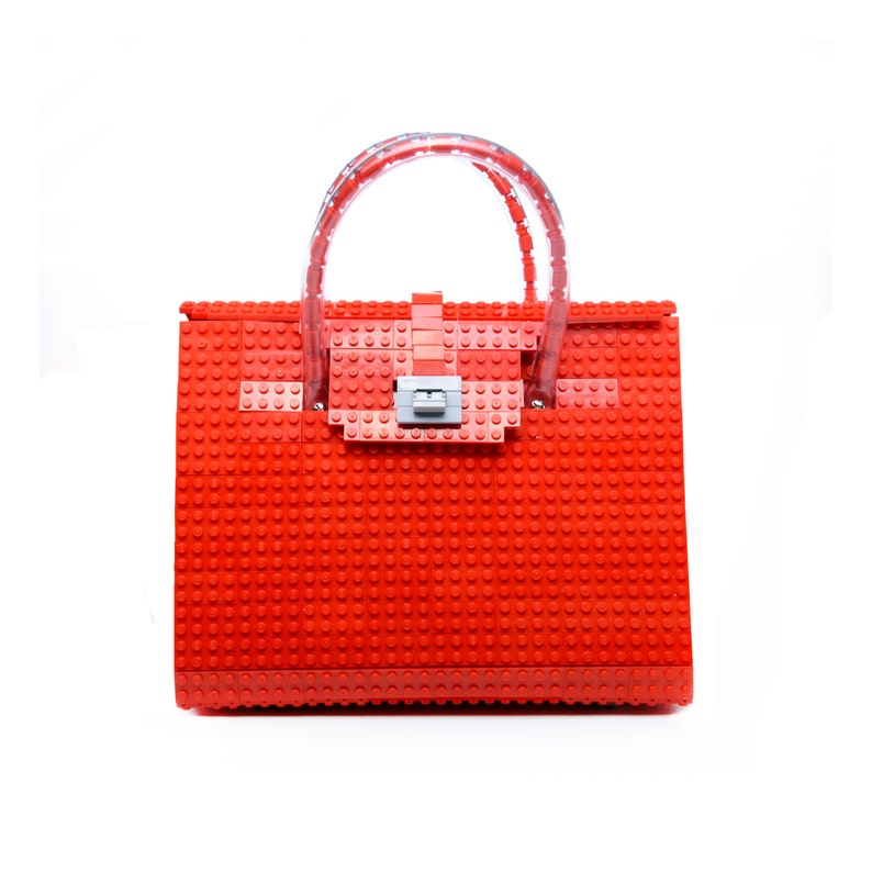 The Brick Bag in Red Made Entirely of LEGO® Bricks FREE SHIPPING ...