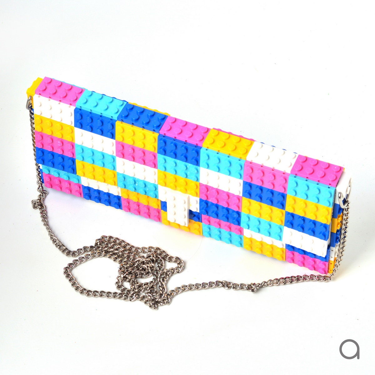 Candy Multicolor Clutch Purse on a Chain Made With LEGO® Bricks FREE ...