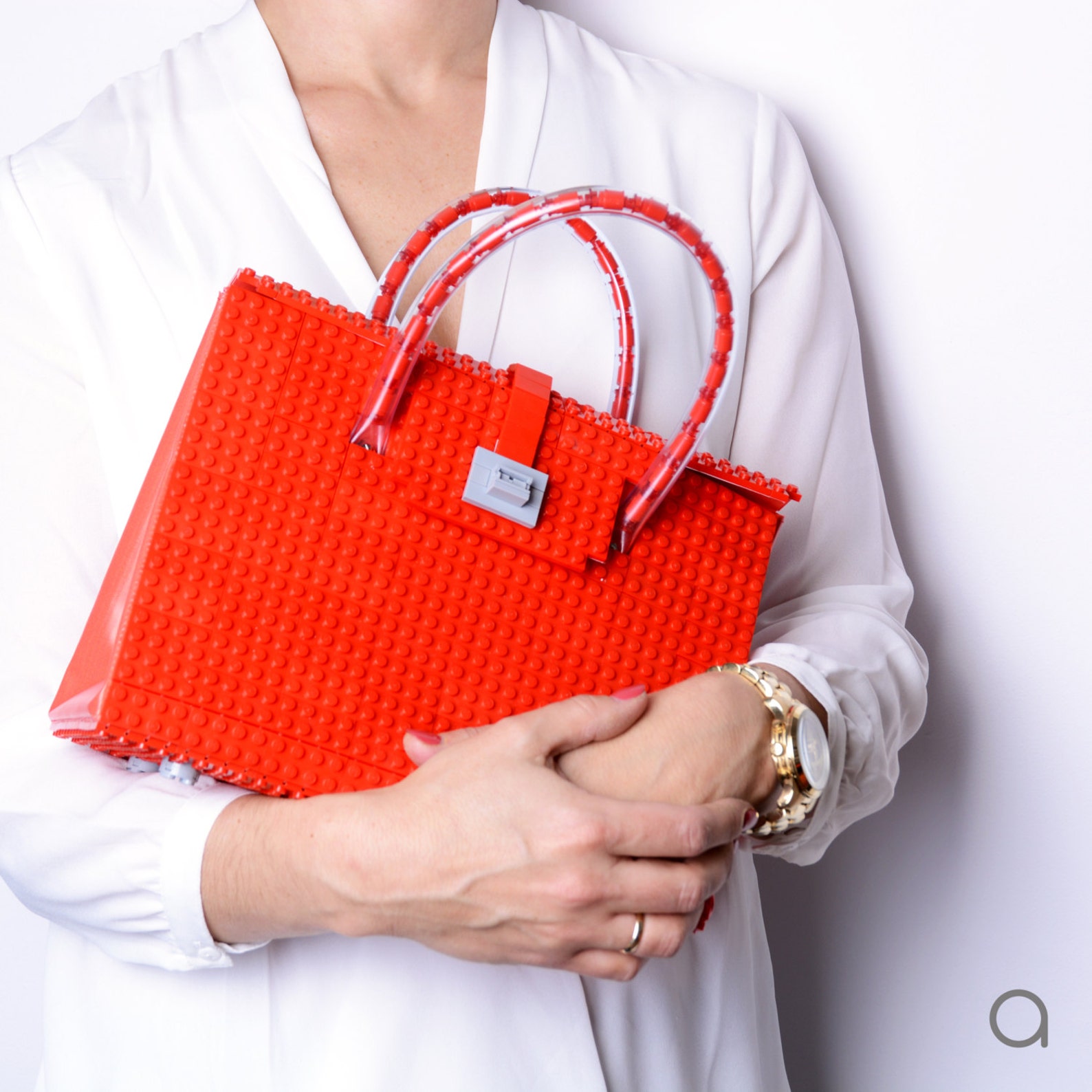 The Brick Bag in Red Made Entirely of LEGO® Bricks FREE SHIPPING ...