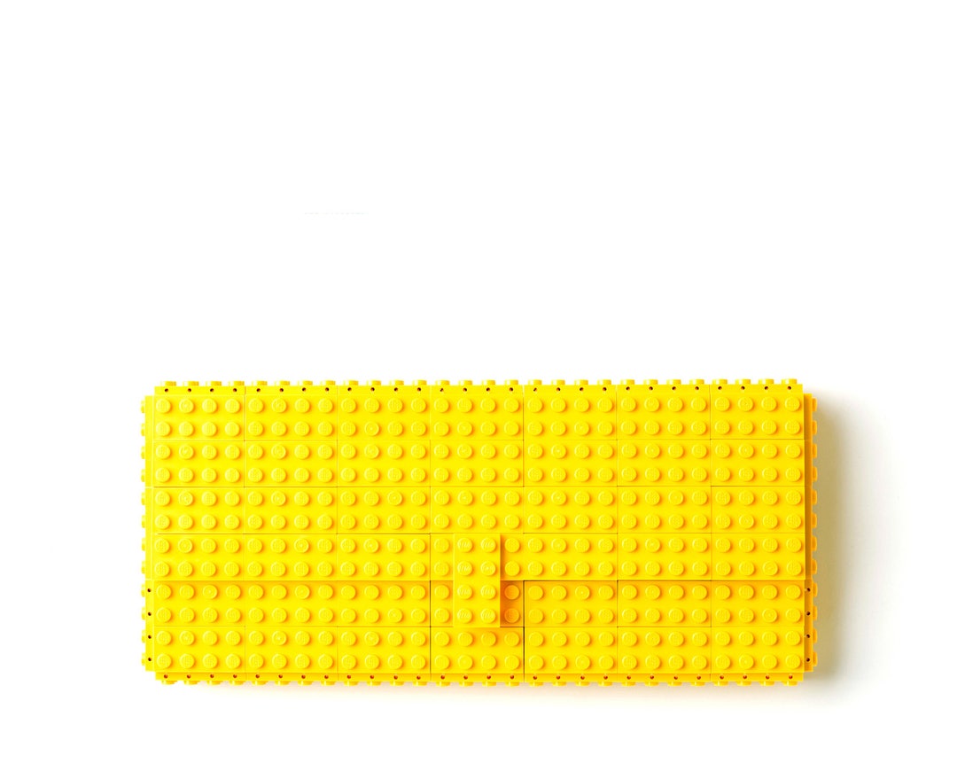 Yellow Clutch Purse Made With LEGO® Bricks FREE SHIPPING Purse Handbag ...