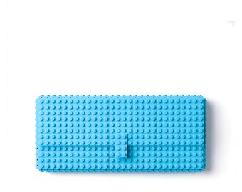 Blue Clutch Purse Made With LEGO® Bricks FREE SHIPPING Purse | Etsy