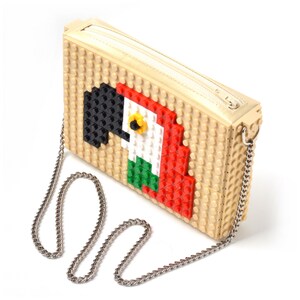 Tan crossbody purse with parrot made with LEGO® bricks FREE SHIPPING ...