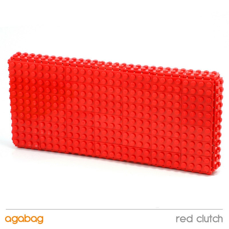 Red Clutch Purse Made With LEGO® Bricks FREE SHIPPING Purse - Etsy