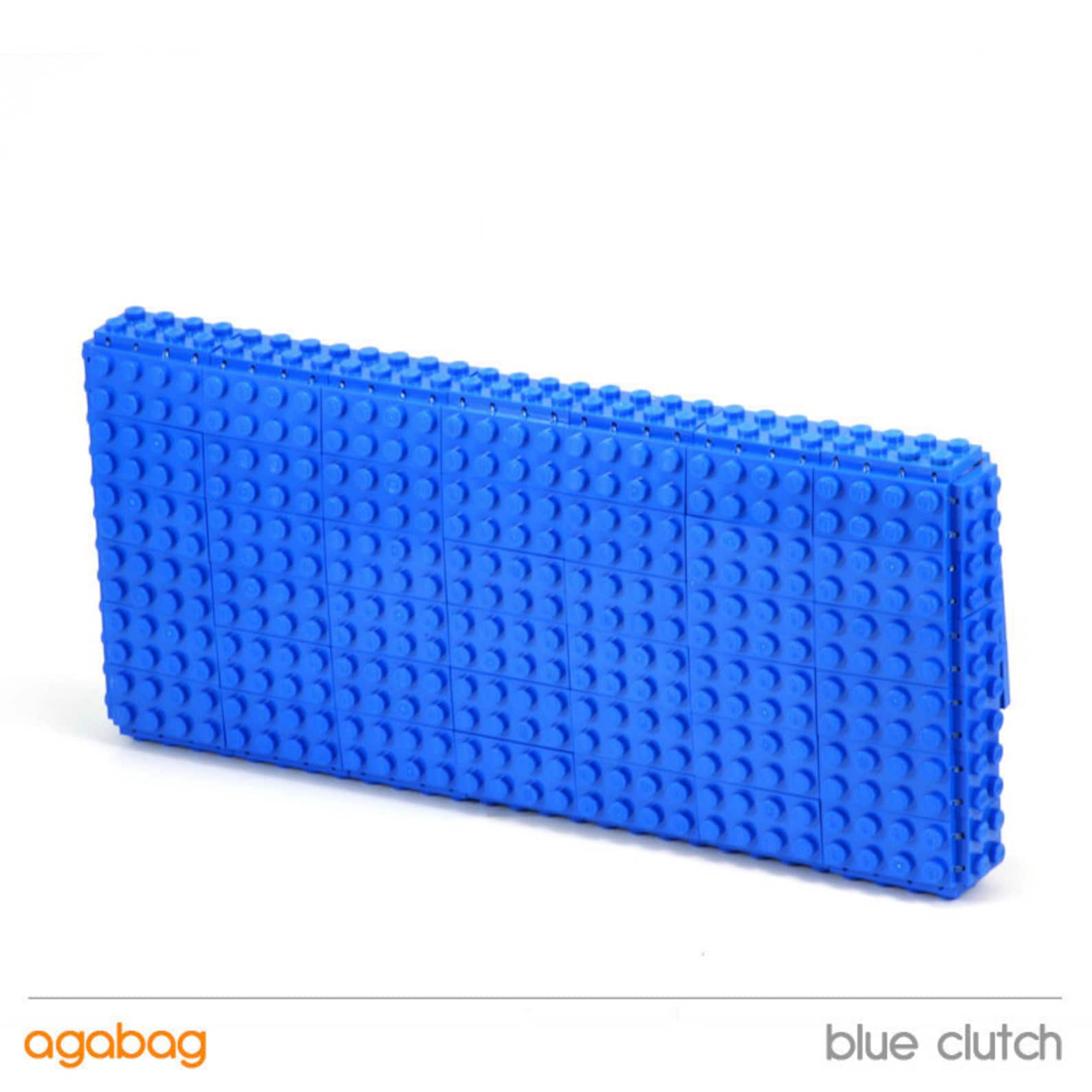 Blue Clutch Purse Made With LEGO® Bricks FREE SHIPPING Purse Handbag ...