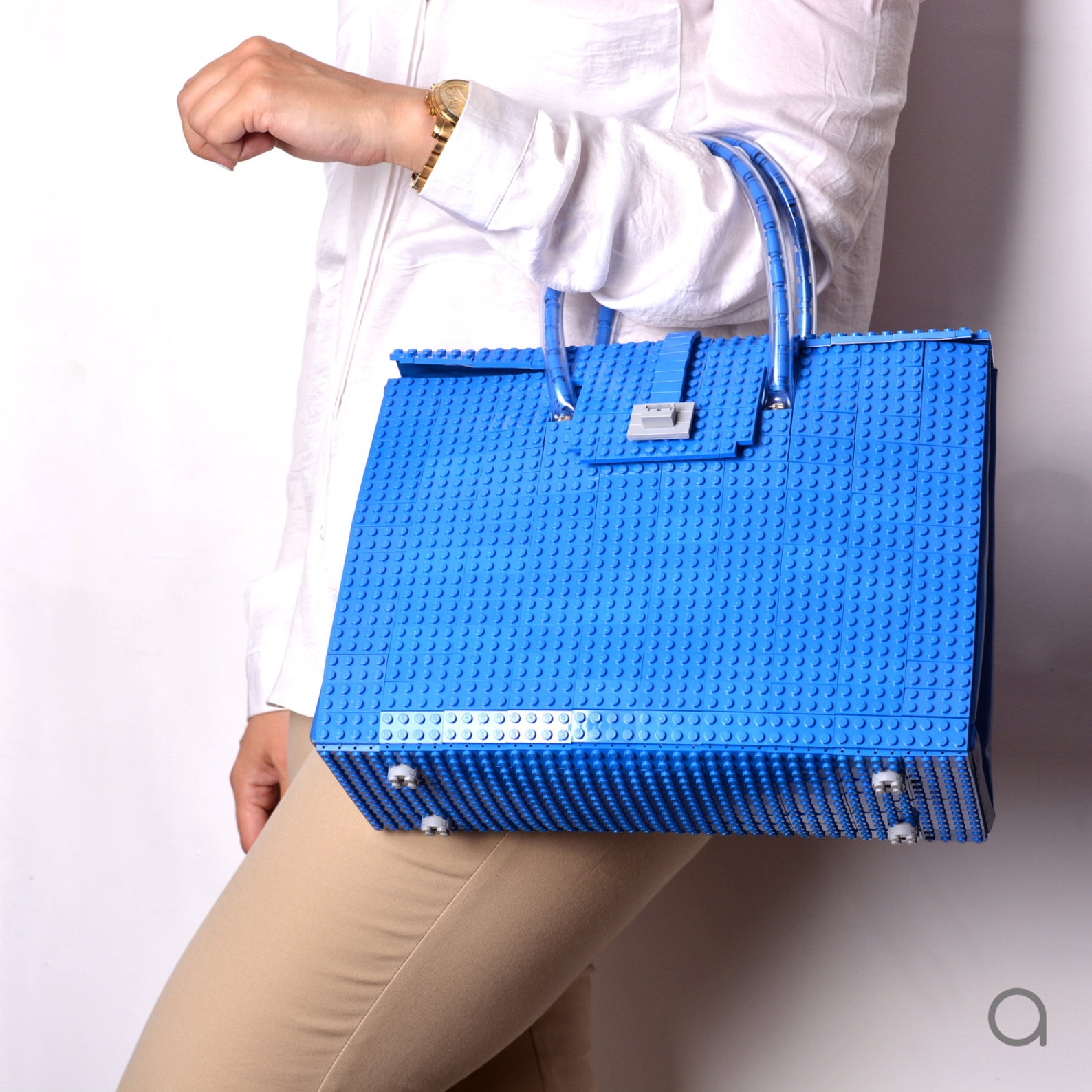 The Brick Bag in Blue Made Entirely of LEGO® Bricks FREE - Etsy