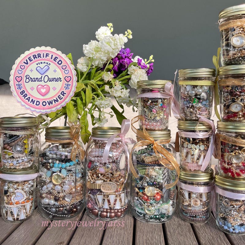 Mystery Vintage Jewelry Jar - Etsy