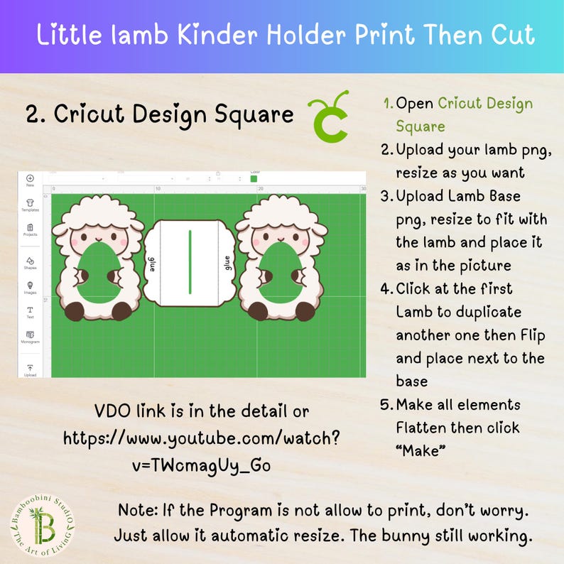 Hand Drawing Little Lamb Kinder Joy DIY Printable Treat Box SVG Easter ...