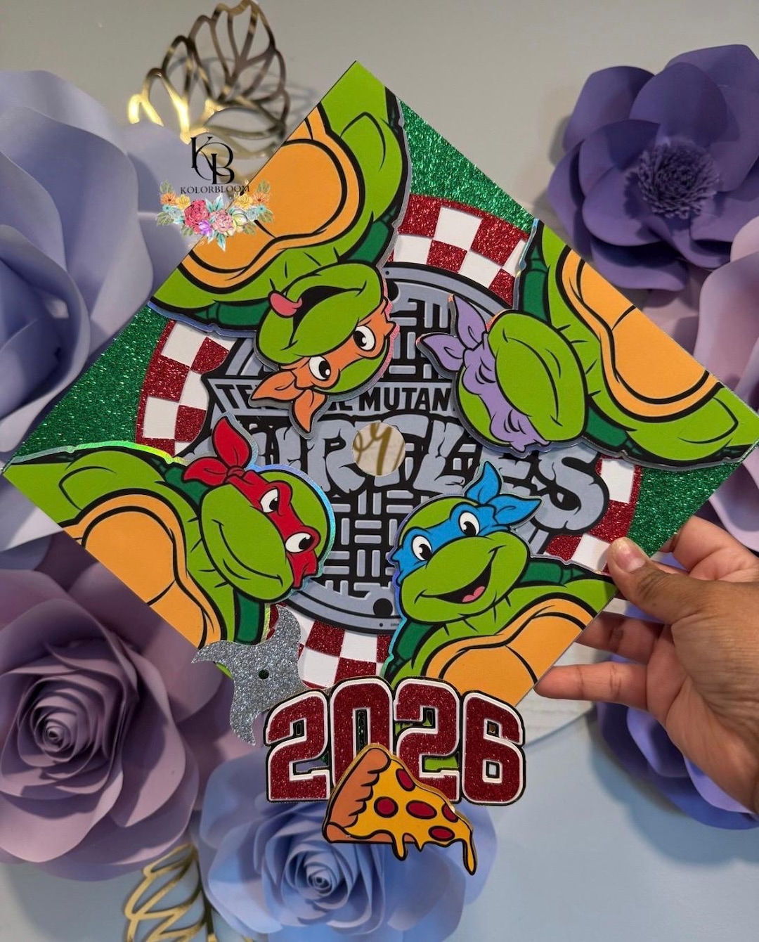 Teenage Turtles Graduation Cap Topper Class of 2026 - Etsy