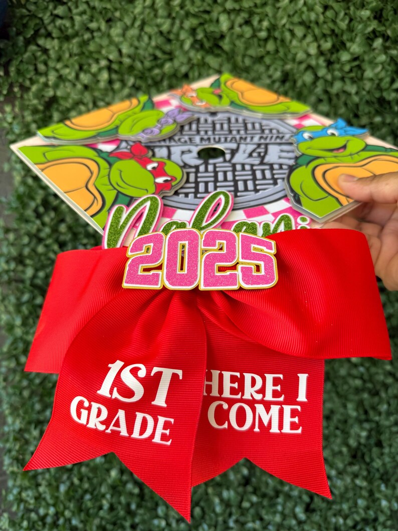 Turtles Inspired Grad Cap Topper / Graduation Cap Topper / Custom ...