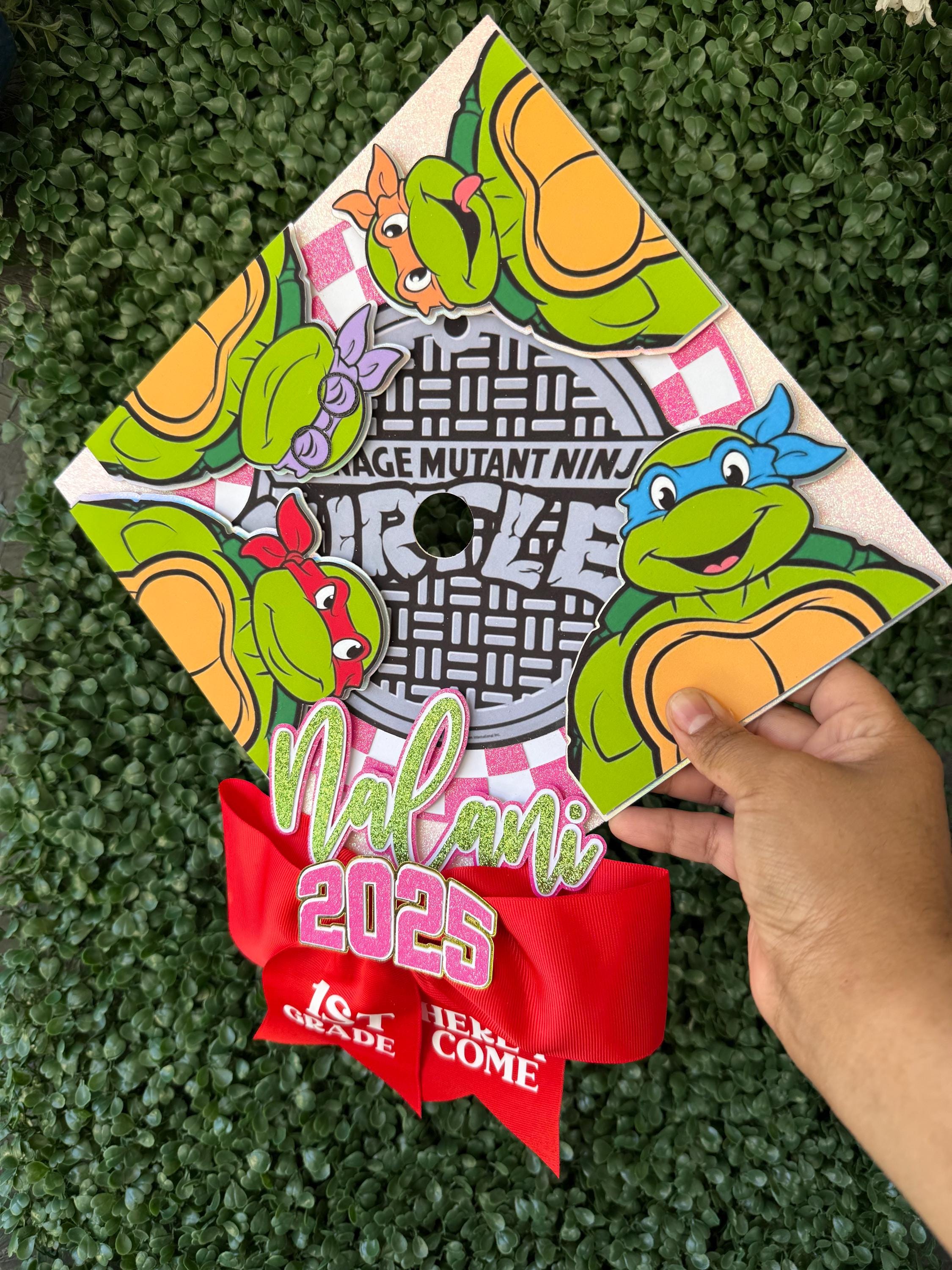 Teenage Turtles Graduation Cap Topper - Etsy