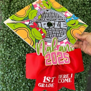 Turtles Inspired Grad Cap Topper / Graduation Cap Topper / Custom ...