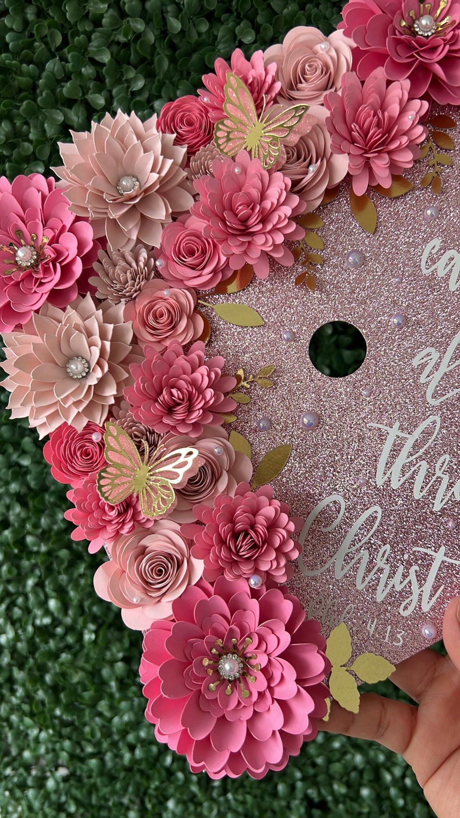 I Can Do All Things Through Christ Grad Cap Topper/custom Grad/ Birrete ...