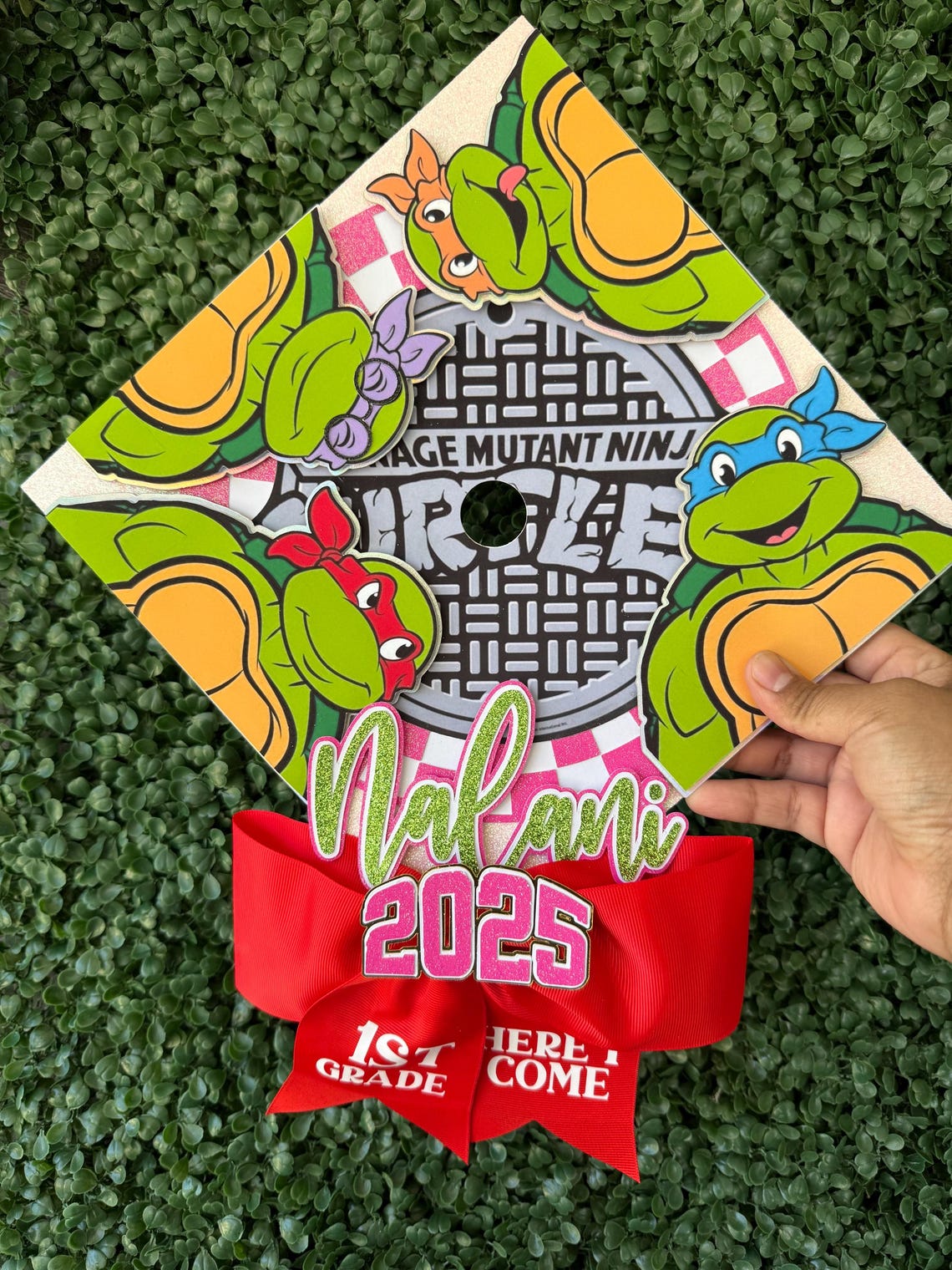 Turtles Inspired Grad Cap Topper / Graduation Cap Topper / Custom ...