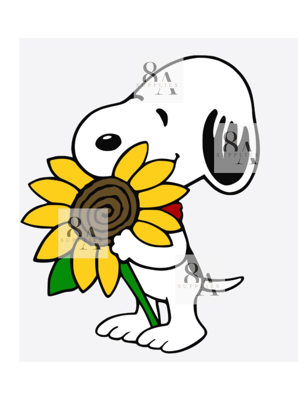 Sunflower Snoopy SVG File, Bouquet Toppers, Ramos, Cake Toppers ...