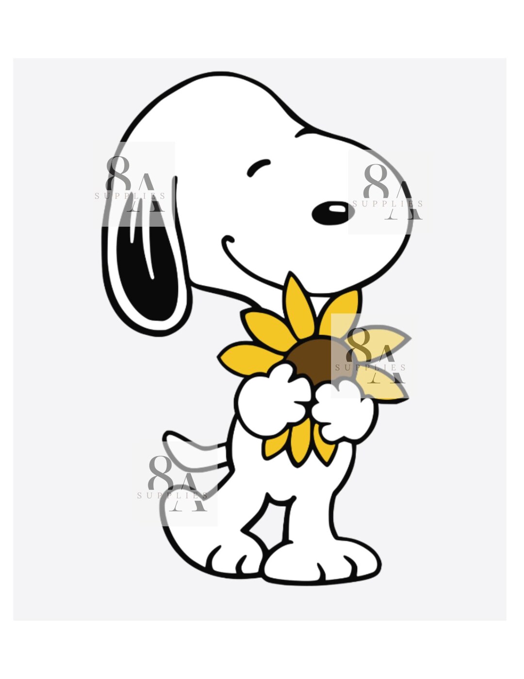Loving Snoopy SVG File, Bouquet Toppers, Ramos, Cake Toppers, Crafting ...