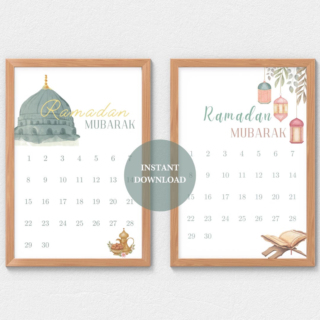 Ramadan Tracker, Ramadan Wall Art, Ramadan Calendar, Ramadan Activities ...