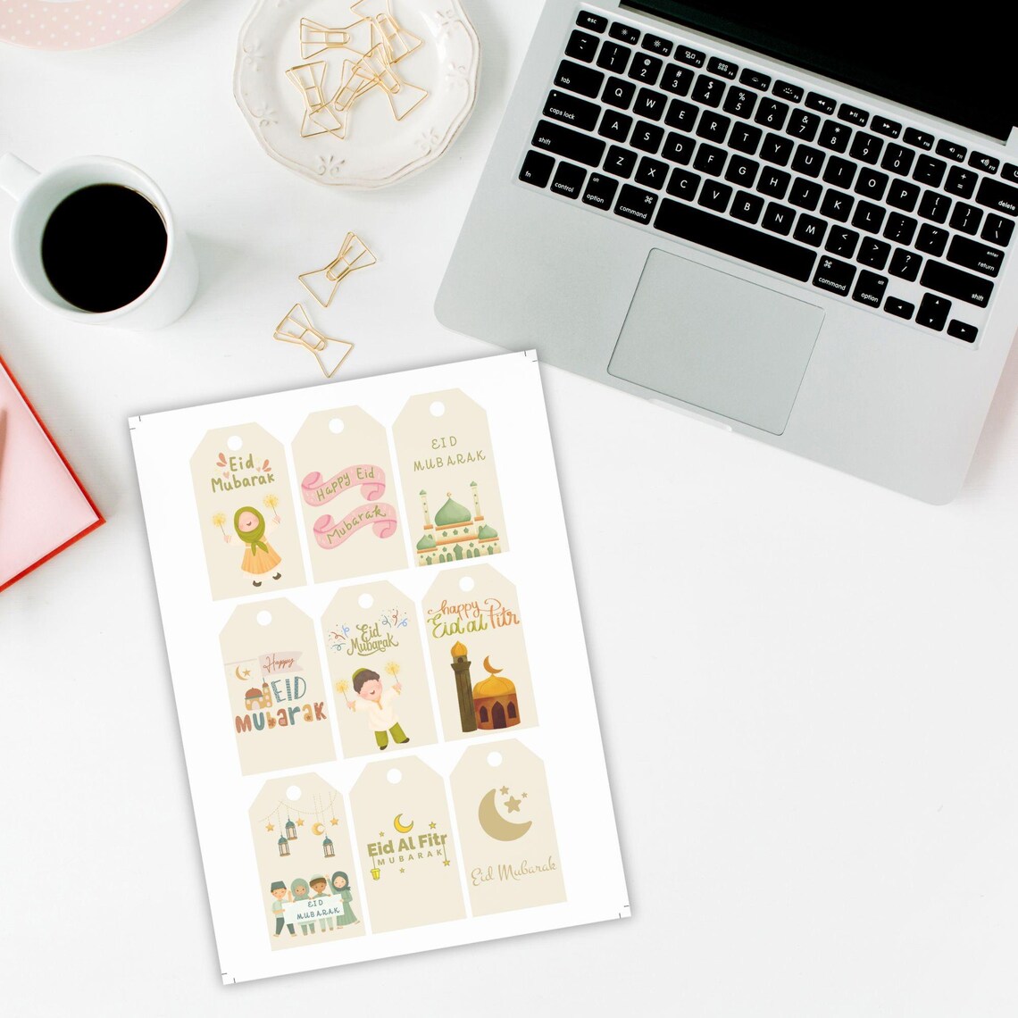 Eid Mubarak Gift Tags – Printable Eid Tags – Ramadan Gift Tags –eid ...
