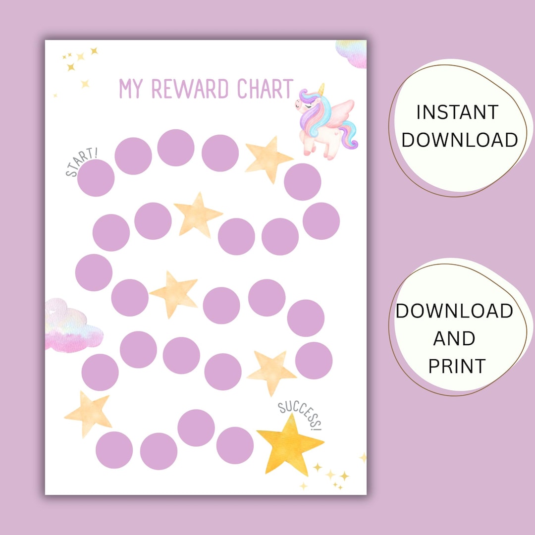 Unicorn Reward Chart for Kids – Magical Behavior Chart Printable ...