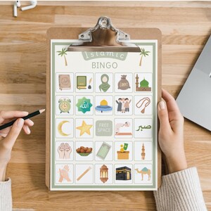 Islamic Printable Bingo Game | Ramadan Bingo | Islamic Educational Eid ...