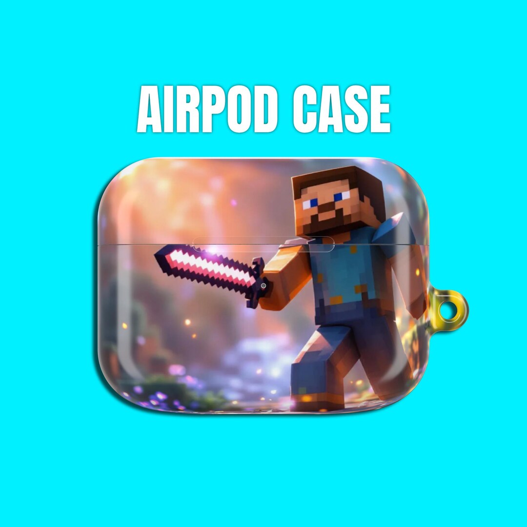 Minecraft Steve AirPod Case, Gamer Accessory, Gift for Teens, Tech ...