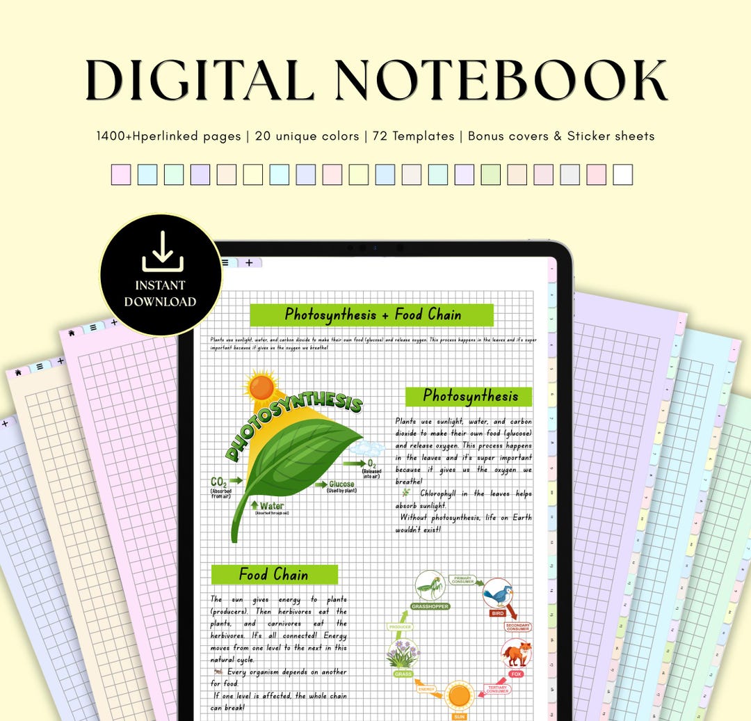 Goodnotes Digital Notebook | Student Notebook Journal | All in One ...