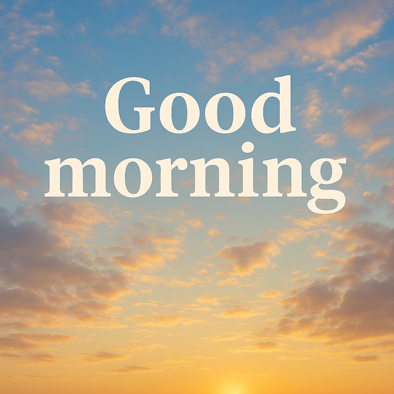 Good Morning Message AI Image Wallpaper Design Digital Files PDF IMG ...