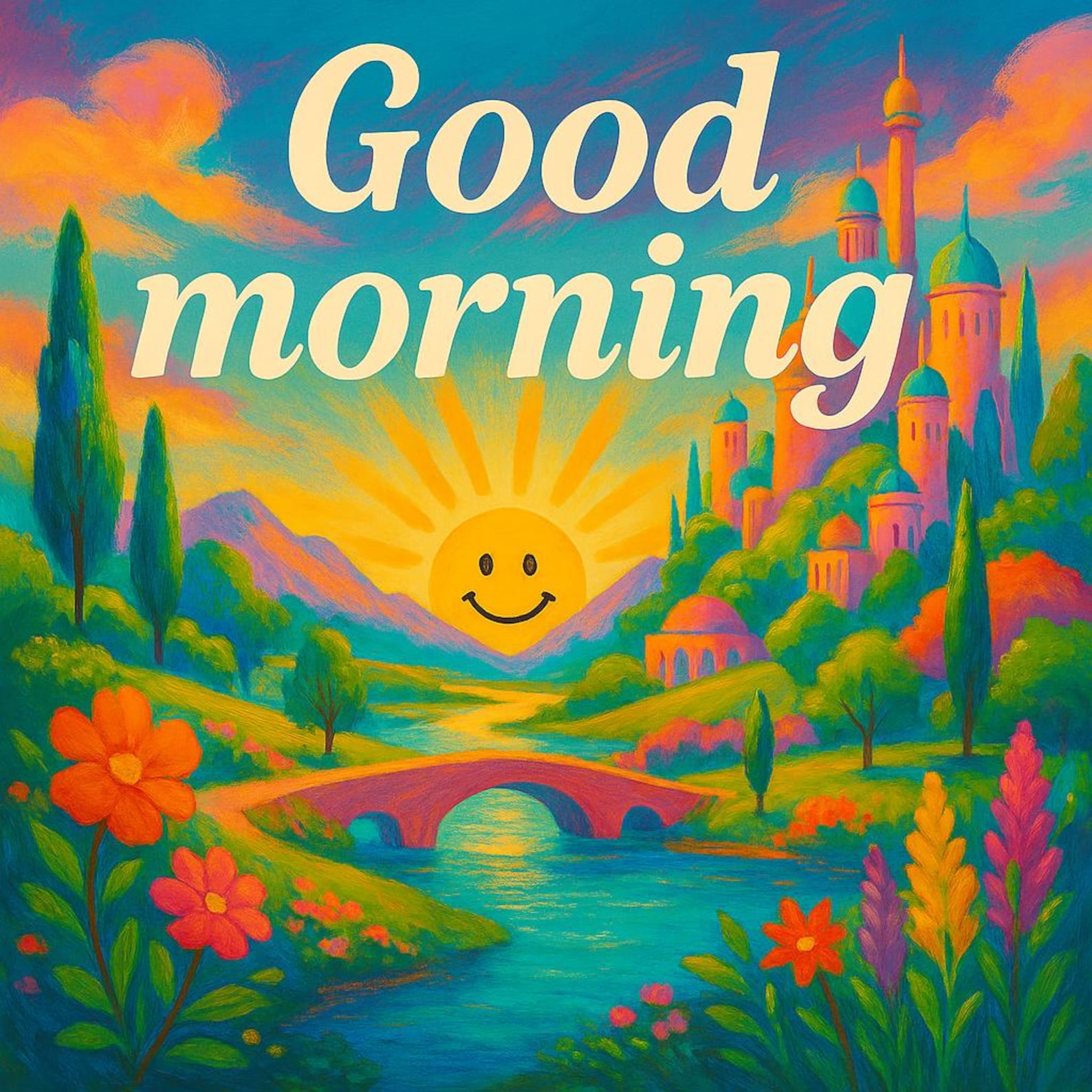 Good Morning Message AI Image Wallpaper Design Digital Files PDF IMG ...