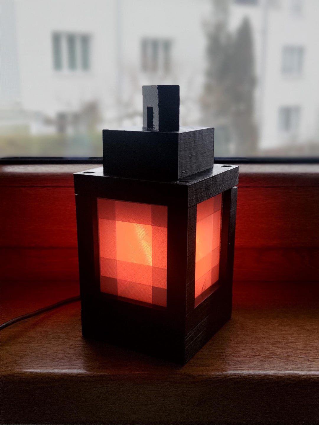 Smart LED Minecraft Night Light | Game Room Decor | Table Lamp ...