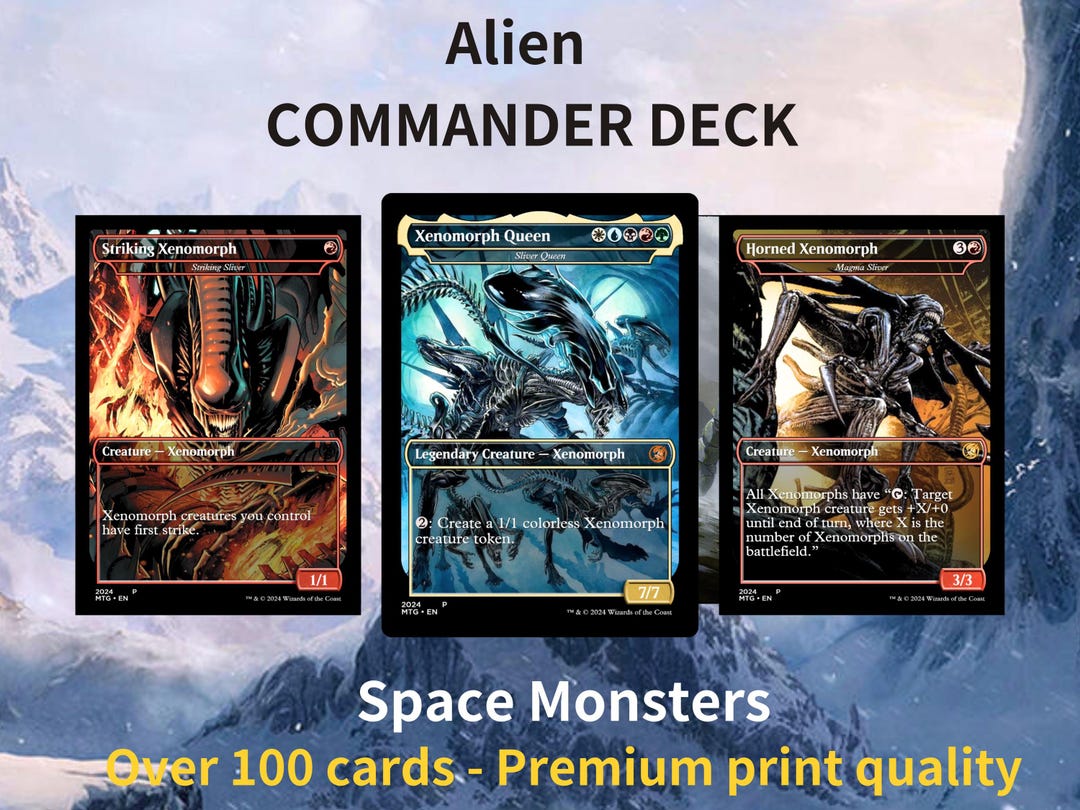 Alien Command Deck Custom MTG Card Magic the Gathering Mtg Proxy ...
