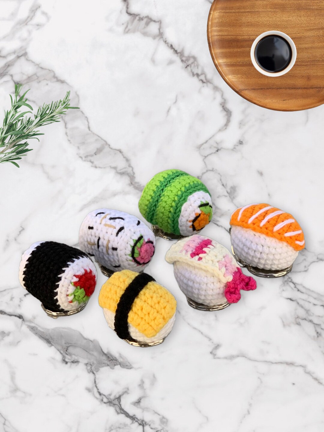 Sushi Keychain - Etsy