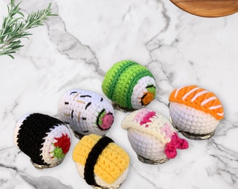 Sushi Keychain - Etsy
