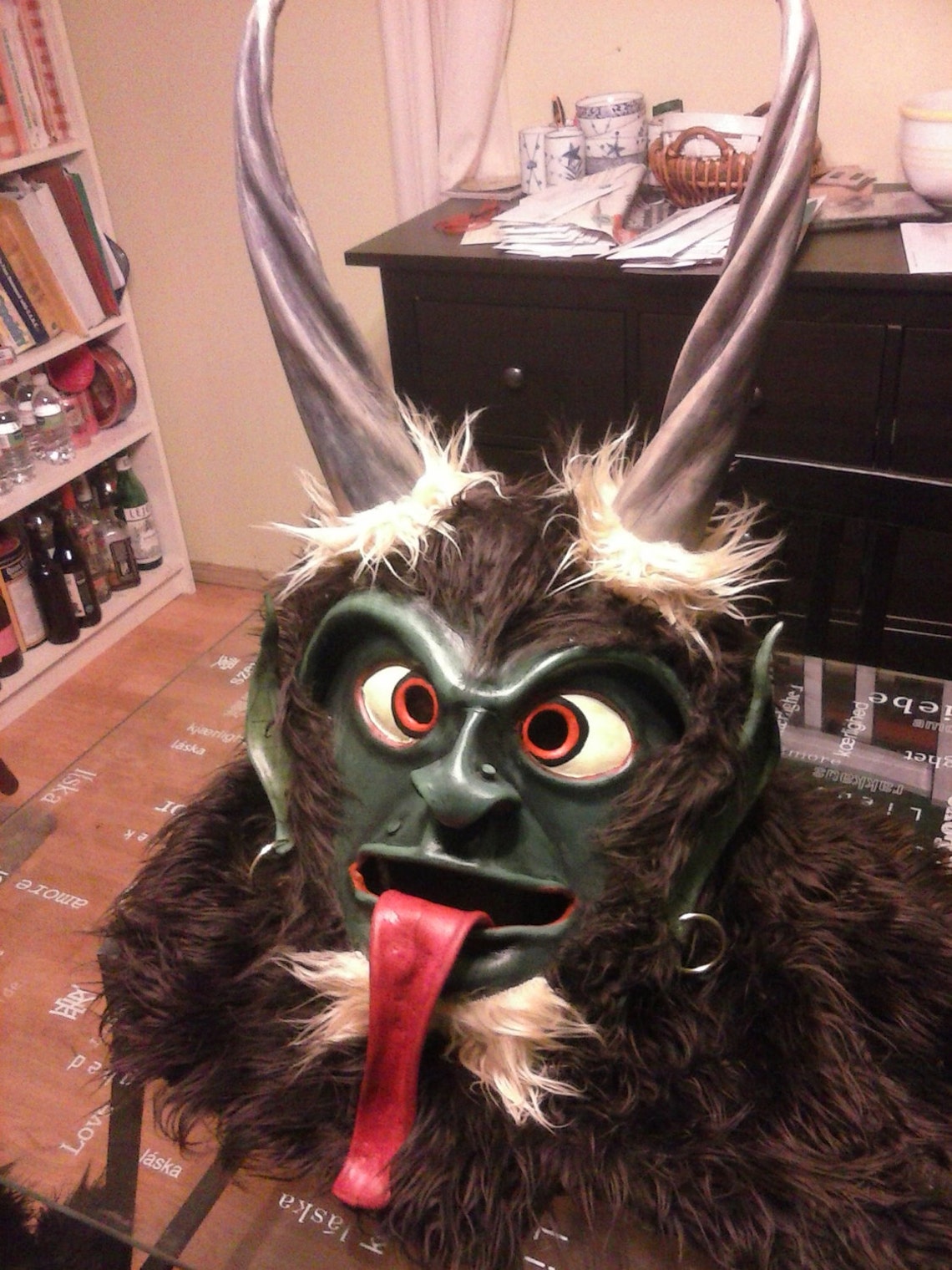Krampus Perchten Kukeri Wilder Man Baphomet Mask | Etsy