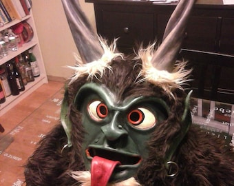 Krampus Perchten Kukeri Wilder Man Baphomet Mask | Etsy