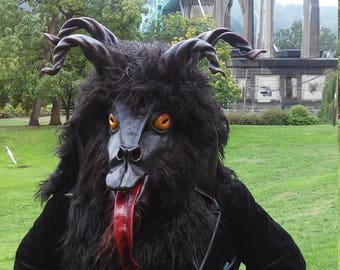 Krampus Perchten Kukeri Wilder Man Baphomet Mask - Etsy
