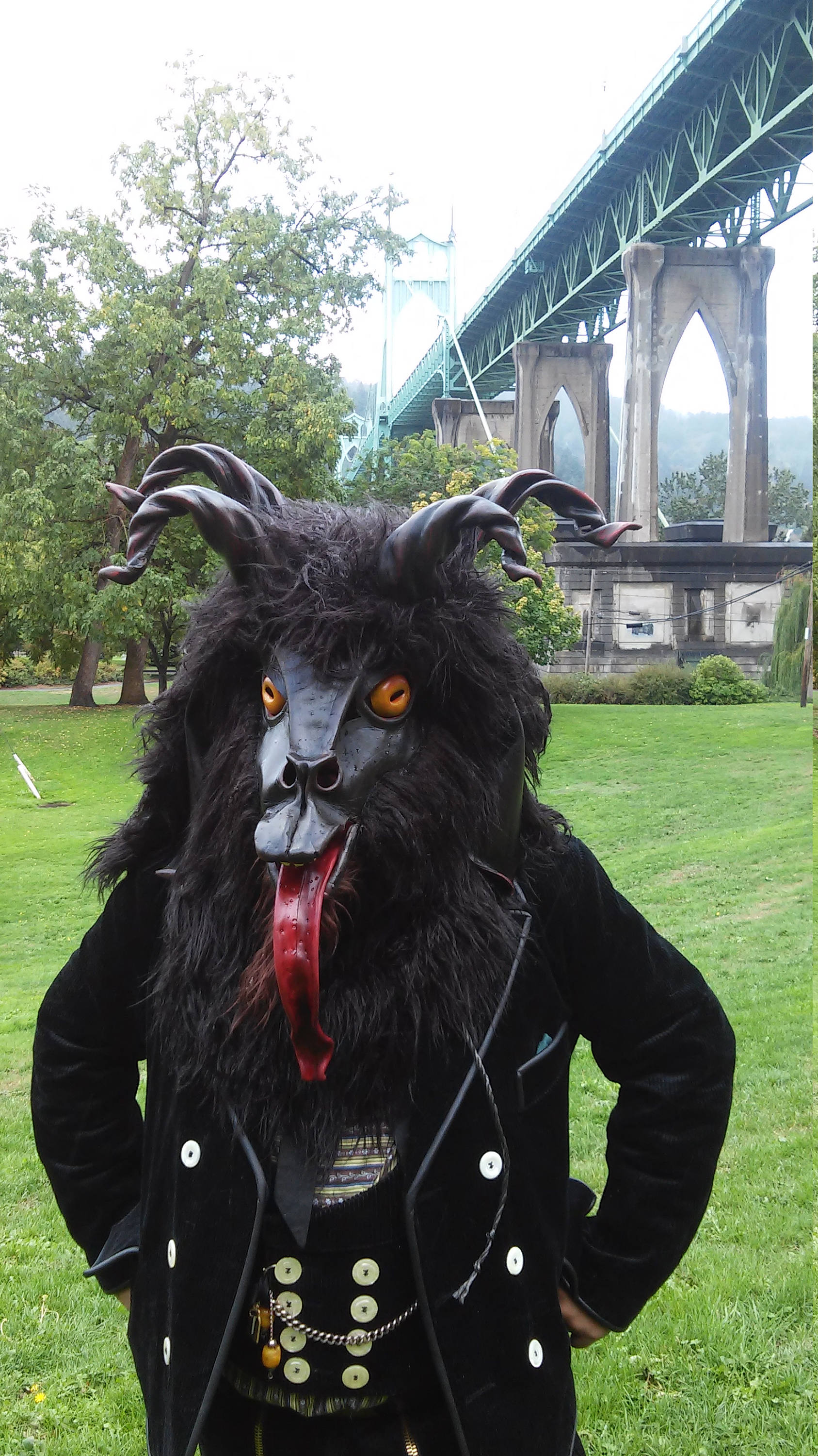 Krampus Perchten Kukeri Wilder Man Baphomet Mask - Etsy