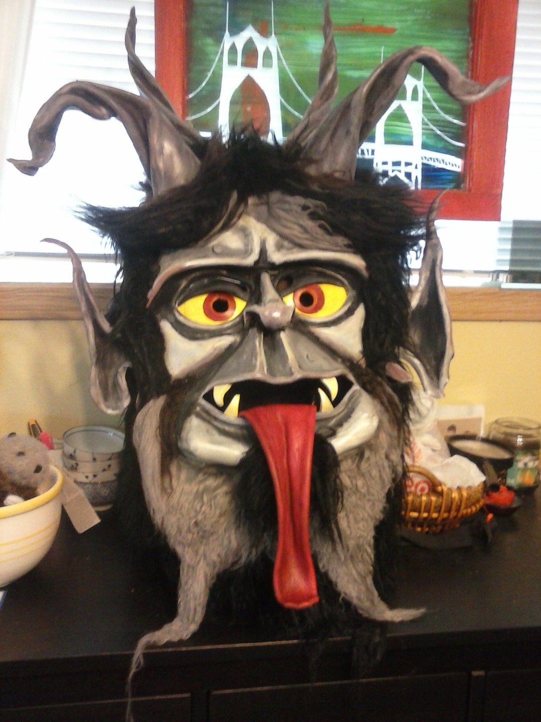 Krampus Perchten Kukeri Wilder Man Baphomet Mask - Etsy