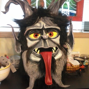 Krampus Perchten Kukeri Wilder Man Baphomet Mask - Etsy
