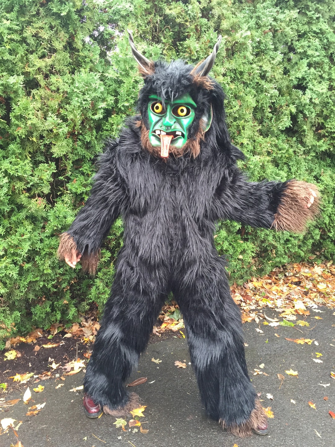 Krampus Perchten Kukeri Wilder Man Baphomet Mask and Suit - Etsy