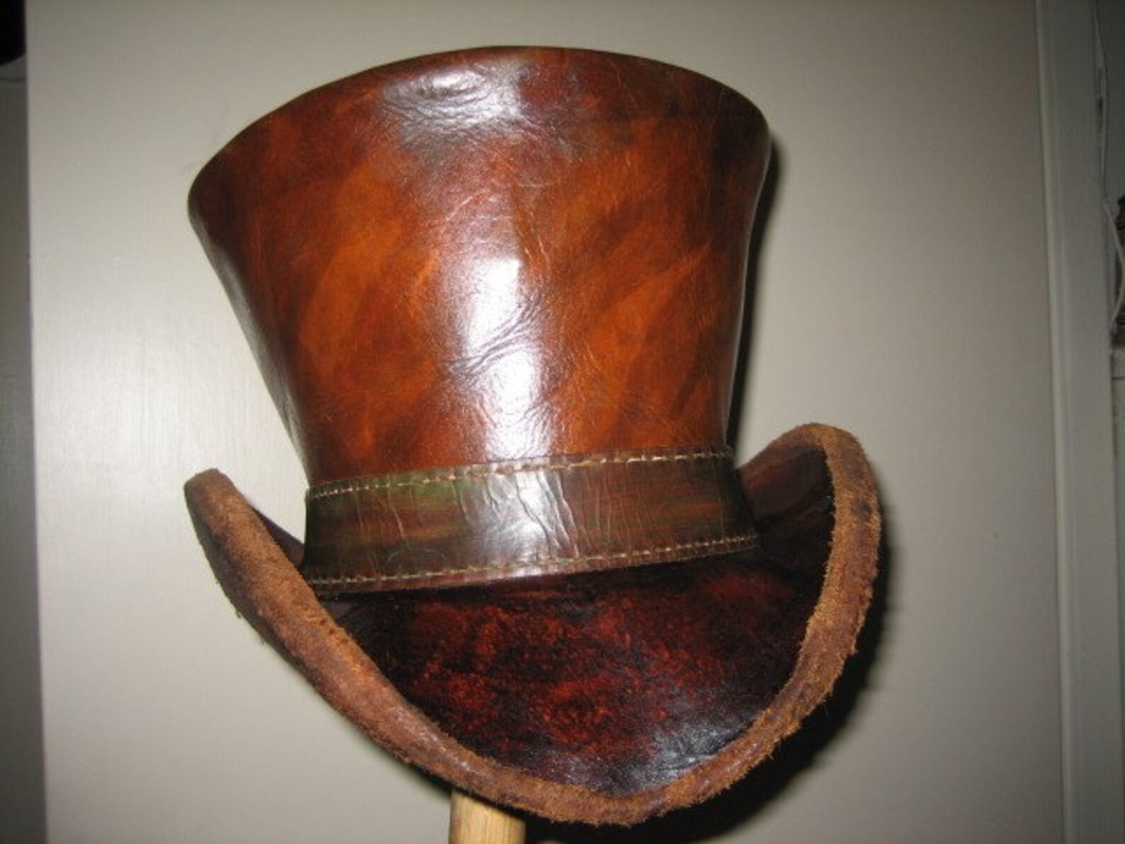 Custom Steampunk Leather Top Hat - Etsy