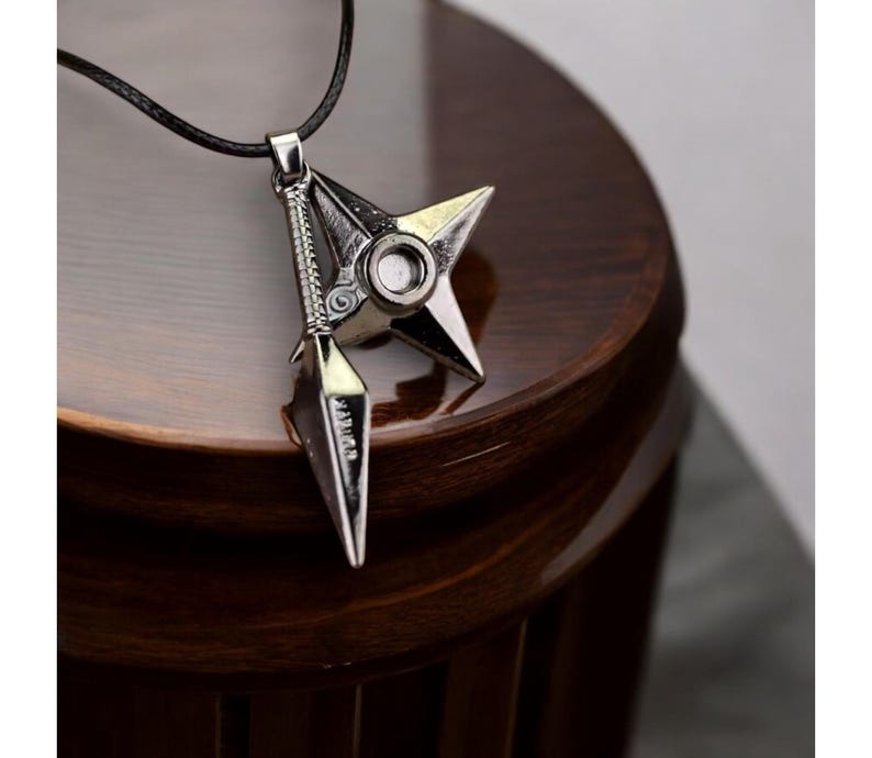 Naruto Anime Necklace, Shuriken Konoha Ninja Necklace, Anime Necklace ...