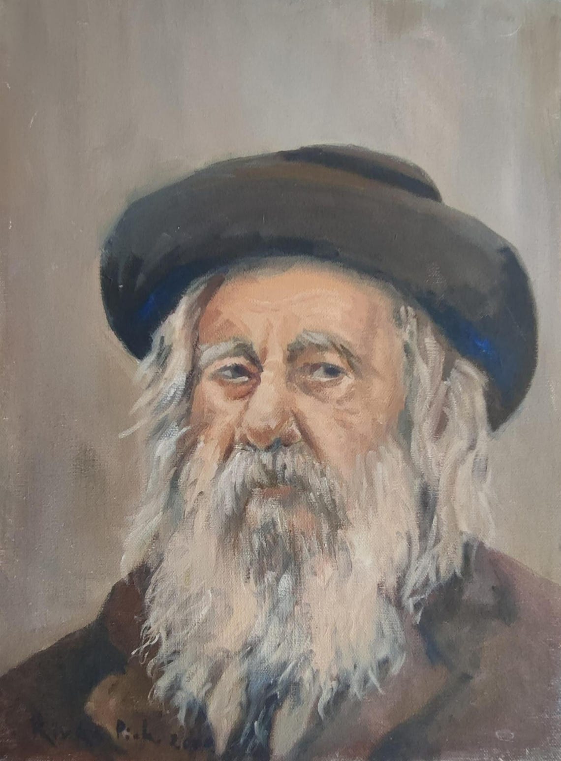 Original Oil Painting of the Steipler Gaon - Etsy