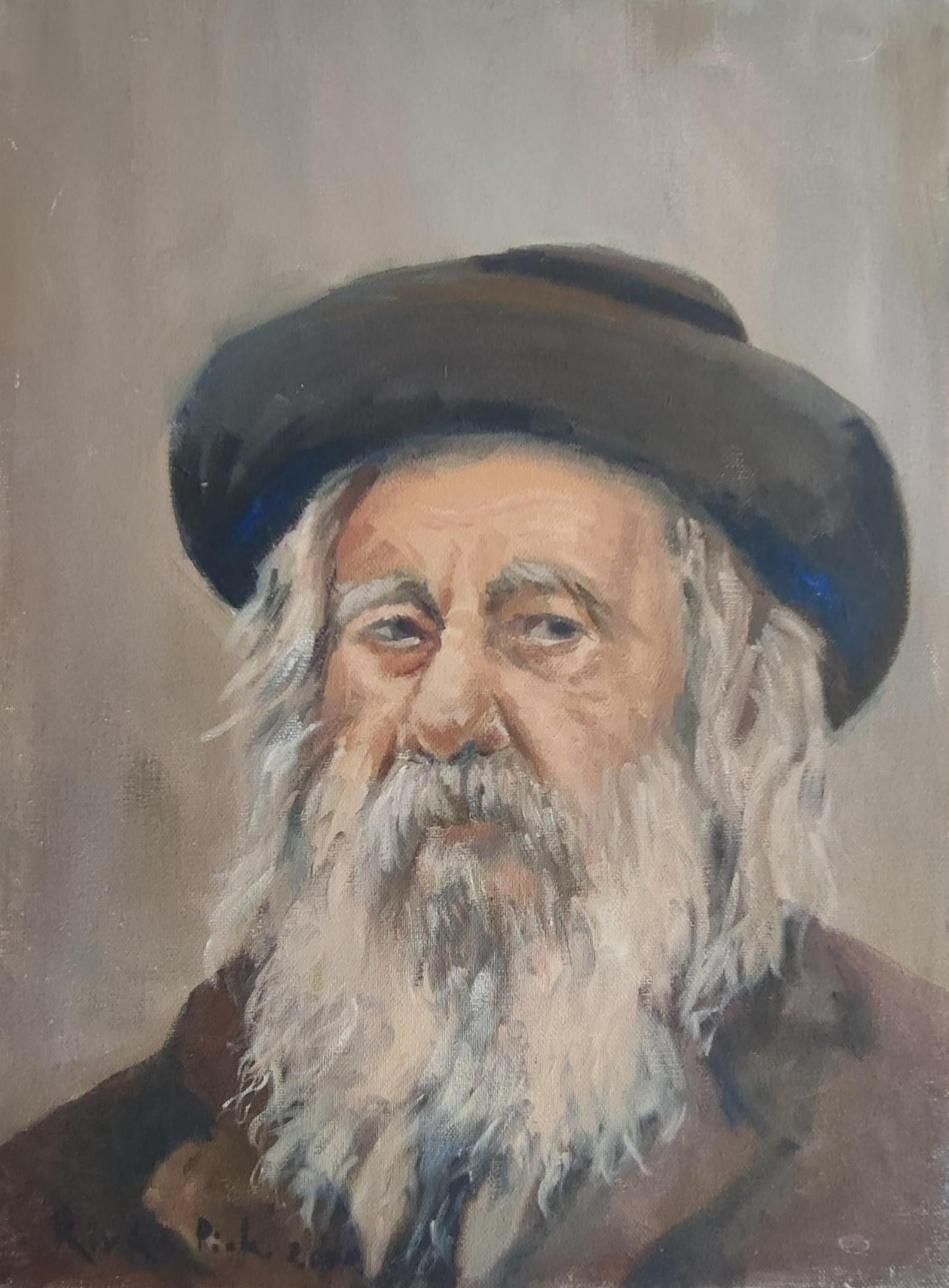 Original Oil Painting of the Steipler Gaon - Etsy