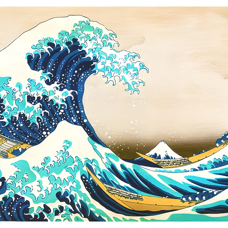 The Great Wave off Kanagawa Jigsaw Puzzle / 110/252/520/1014 Pieces - Etsy