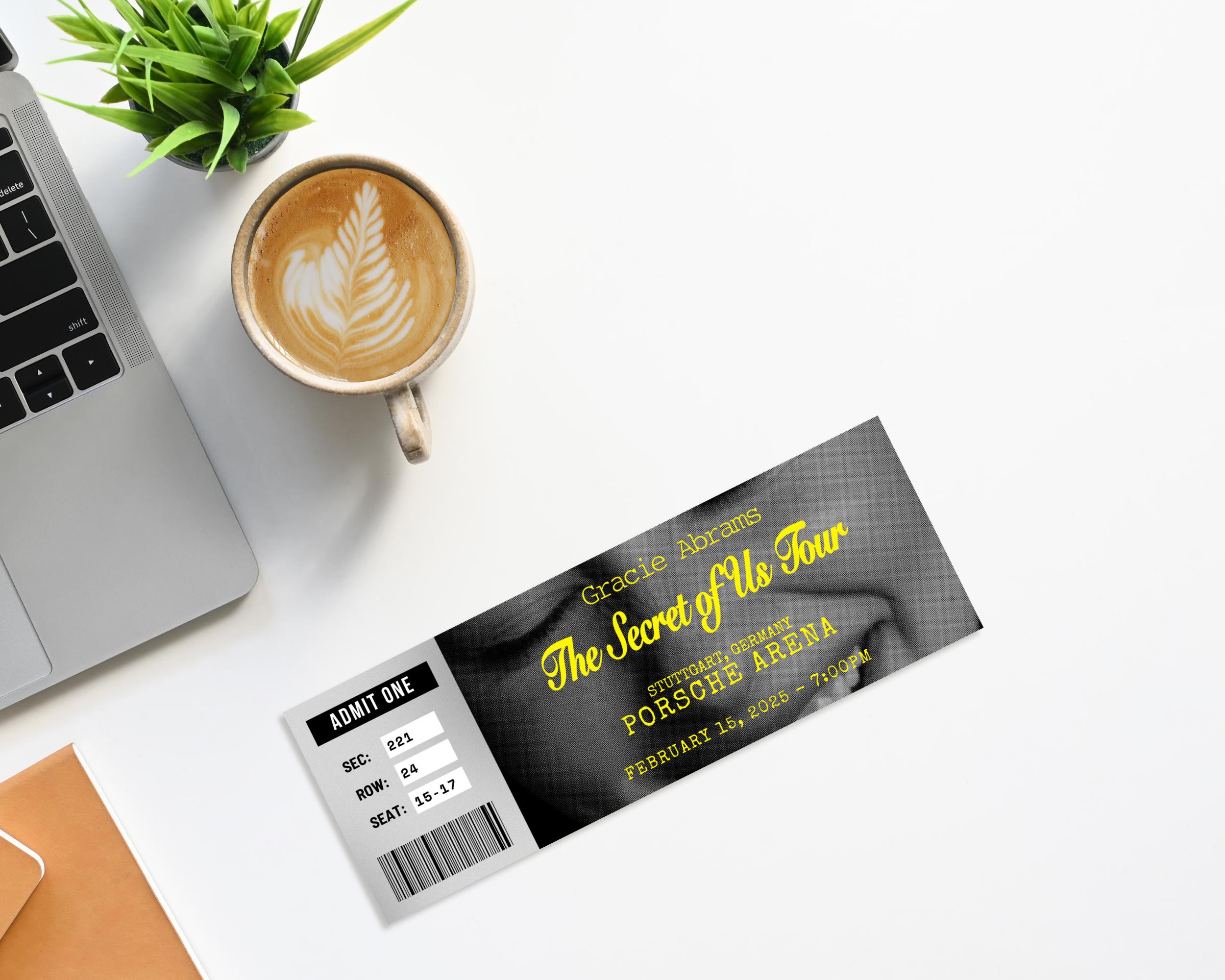 Editable Ticketmaster Template | for Any Event, Tour or Concert Custom ...