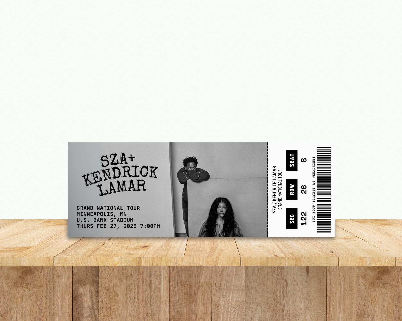 Editable Ticketmaster Template | for Any Event, Tour or Concert Custom ...