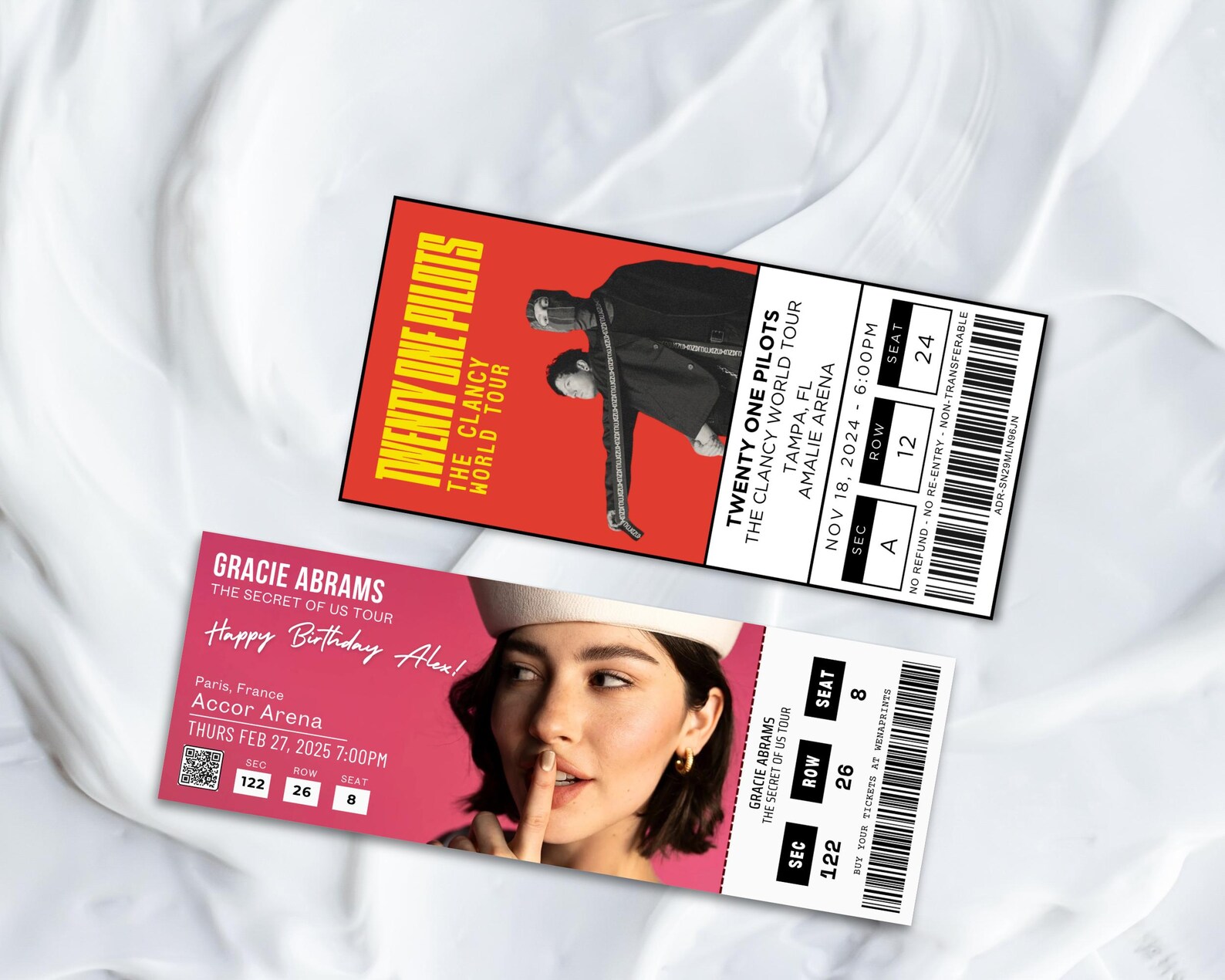 Editable Ticketmaster Template | for Any Event, Tour or Concert Custom ...