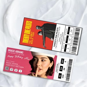 Editable Ticketmaster Template | for Any Event, Tour or Concert Custom ...