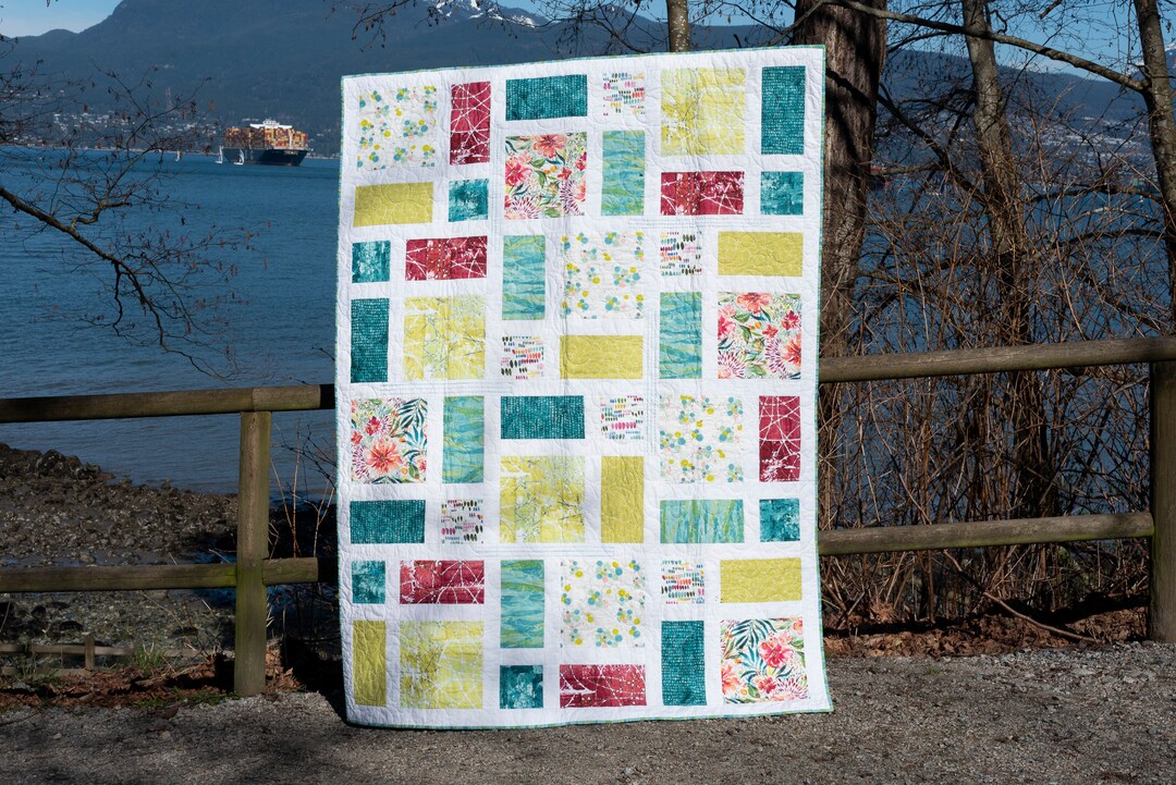 Sunny With a Chance of Flowers Quilt Pattern - Modern Quilt Pattern ...